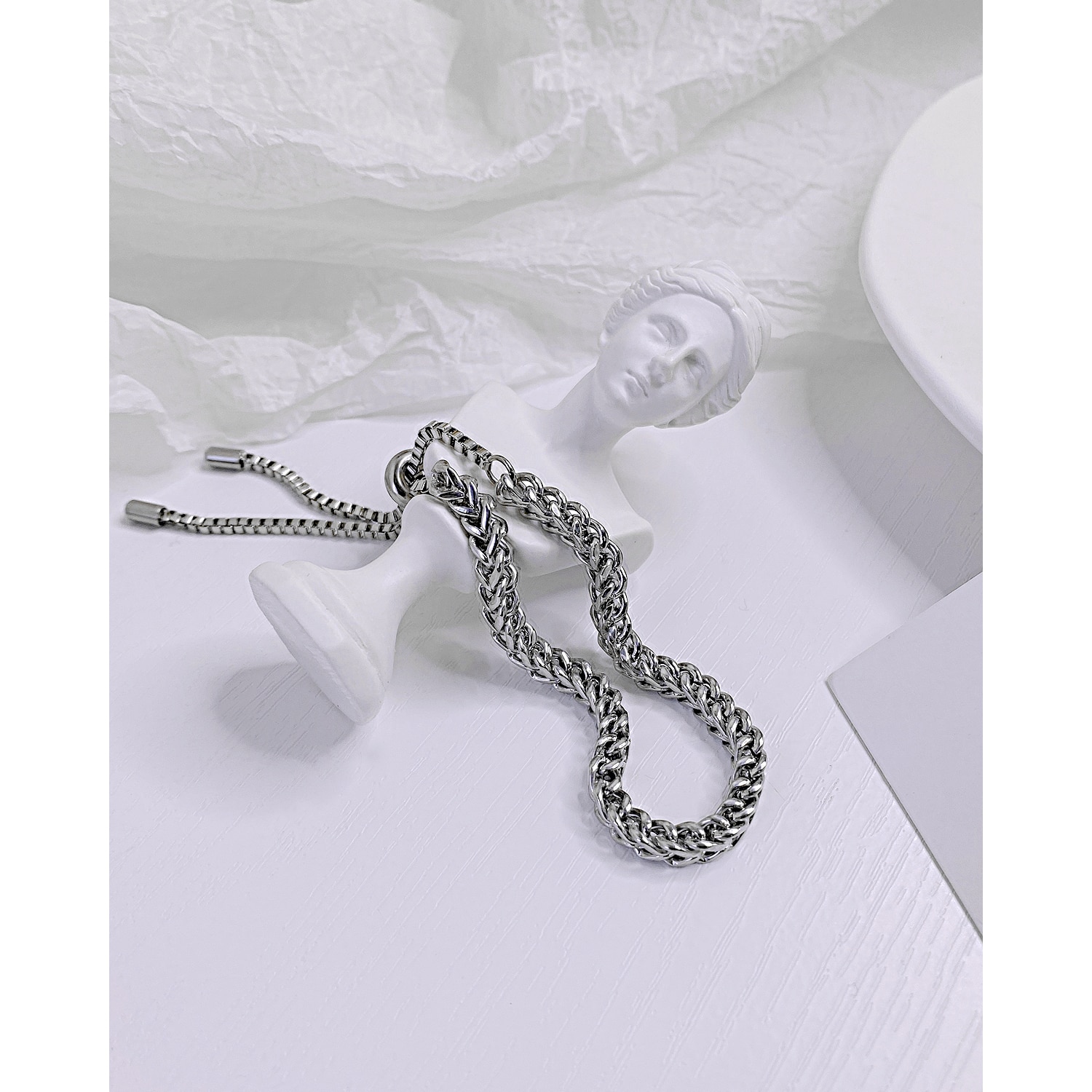 Bratara reglabila cu lant cubanez, BeSpecial, BRT160 - eMAG.ro