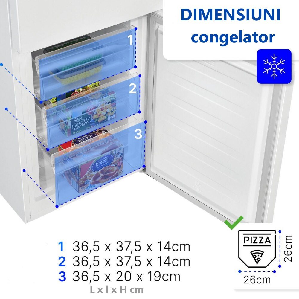 Frigider Bomann, KG7353IX, H 180 cm, capacitate 268 l, consum redus ...