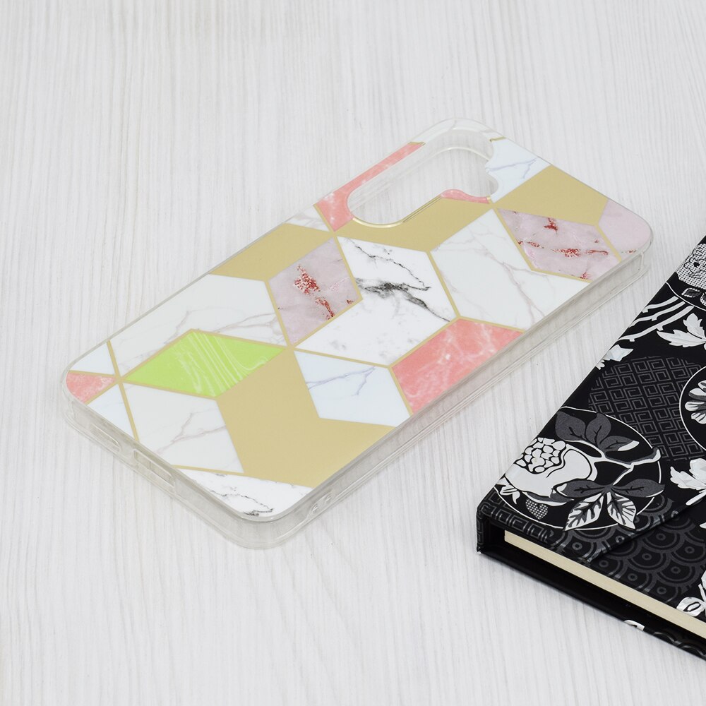 Samsung Galaxy S24 Plus tok - Techsuit Marble Series - lila hatlapú ...