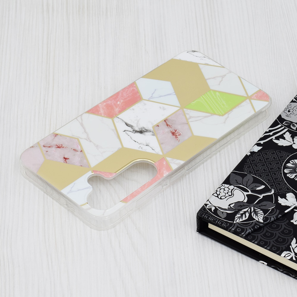 Samsung Galaxy S24 Plus tok - Techsuit Marble Series - lila hatlapú ...