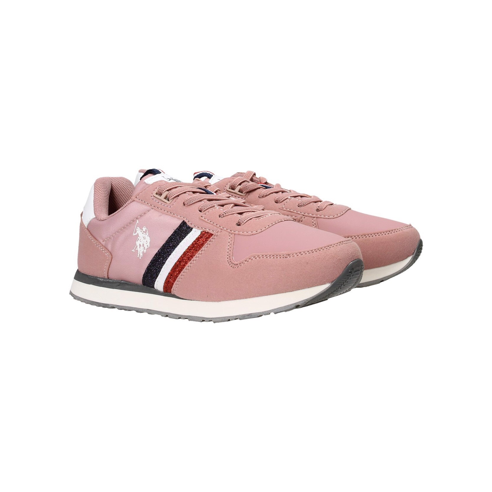 Adidasi, US Polo Assn, Piele ecologica/Textil, Roz, 35 - eMAG.ro