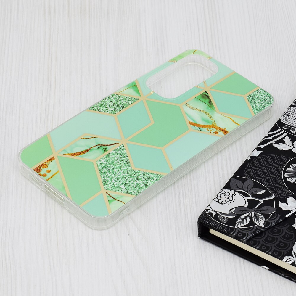 Кейс за Samsung Galaxy A55 5G - Techsuit Marble Series - Green Hex ...