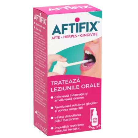 Aftifix spray oral, Fiterman Pharma, 20 ml - eMAG.ro