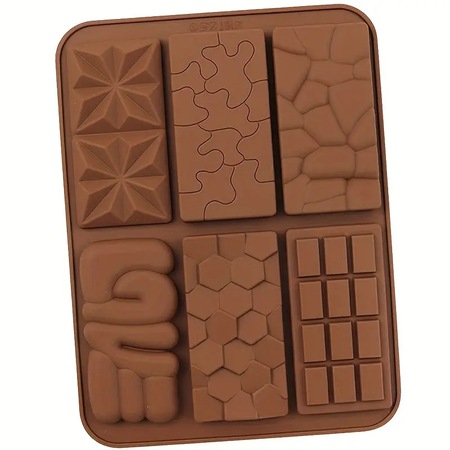 Forma de ciocolata din silicon cu 6 cavitati, NUT, Maro, 20 cm - eMAG.ro