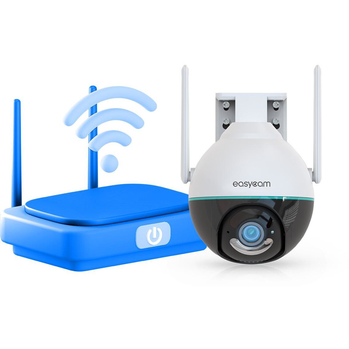 Camera, IP, EasyCam, EC-4PT8L, Exterioara, Rotativa, WiFi, 4Mpx ...