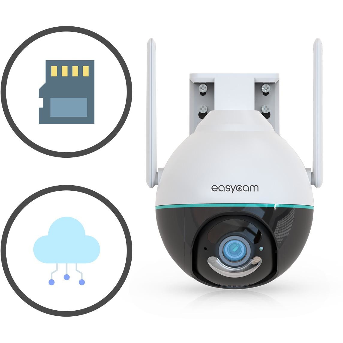 Camera, IP, EasyCam, EC-4PT8L, Exterioara, Rotativa, WiFi, 4Mpx ...
