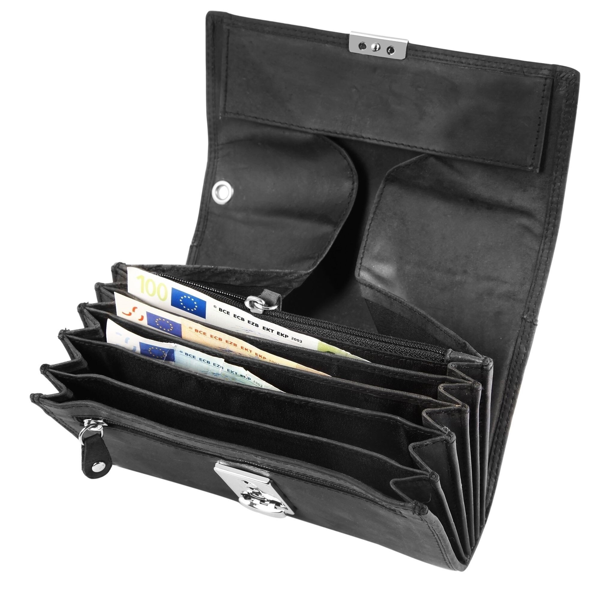 Portofel ospatar, Dattini, Cool Bartender, piele groasa, negru ...