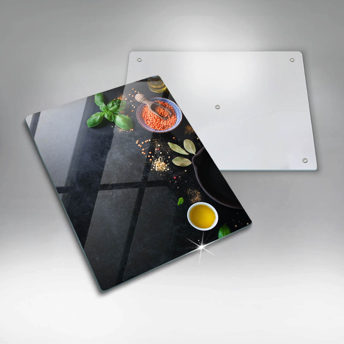 Placa sticla securizata, Wallfluent, protectie perete/plita/blat ...