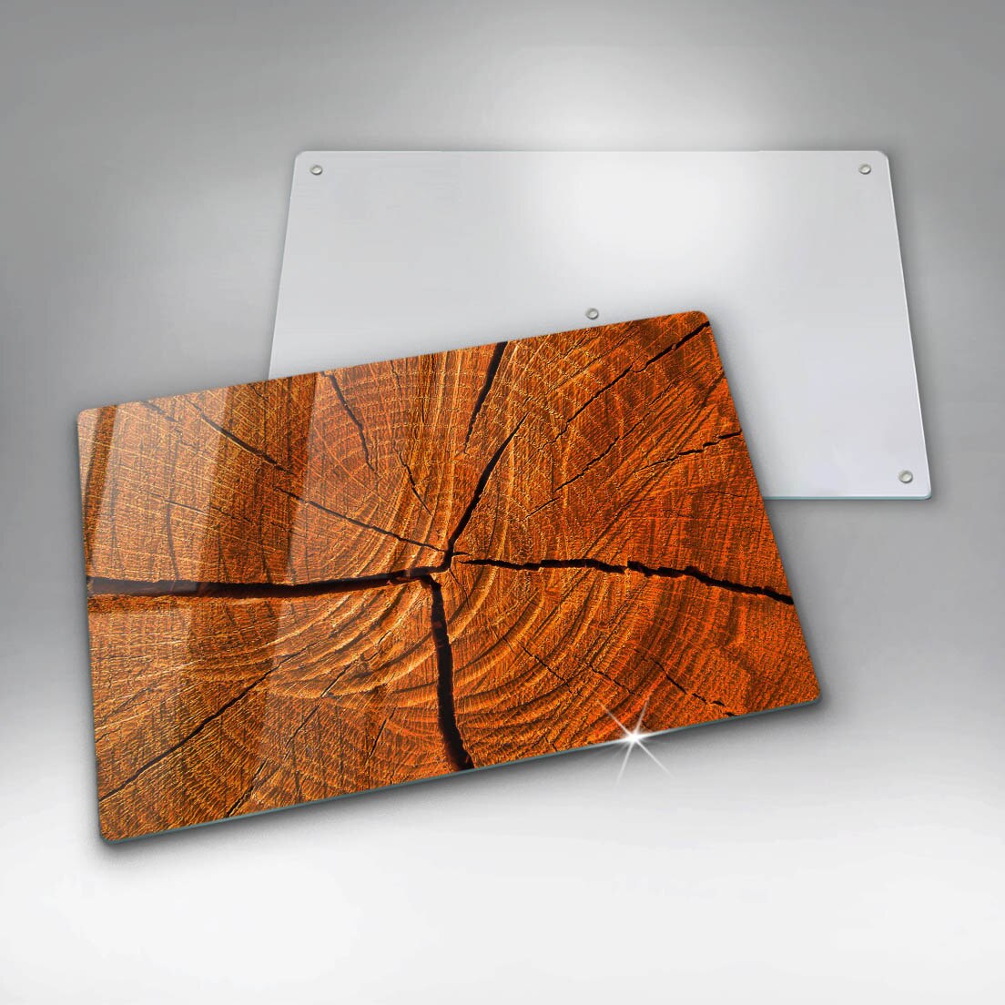 Tocatoare de bucatarie, Wallfluent, din sticla, 80x52 cm, Structura ...
