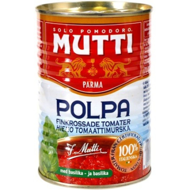Set 22 x Rosii cu Busuioc, Taiate Fin, Mutti, 400 g - eMAG.ro