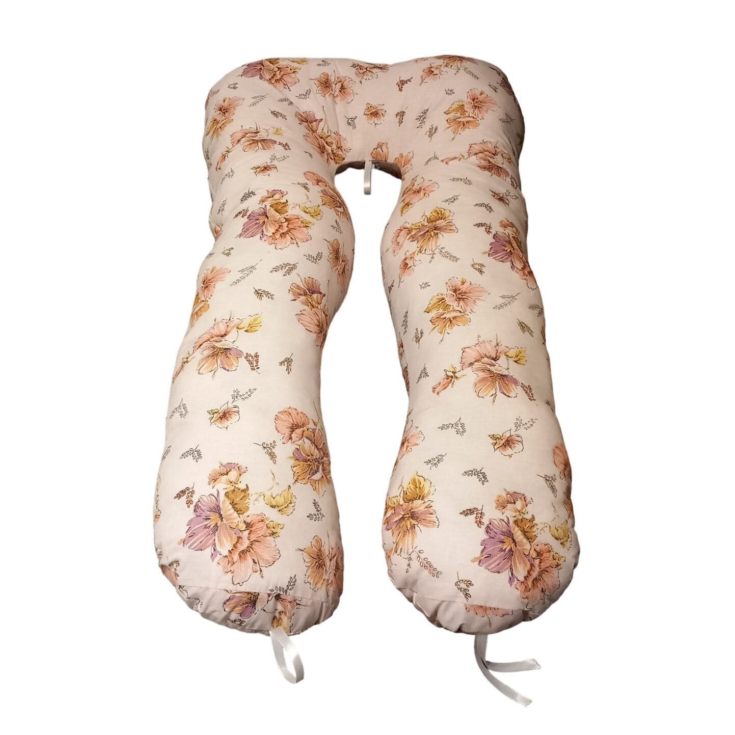Perna pentru gravide si alaptat, in forma de U, model floricele roz ...