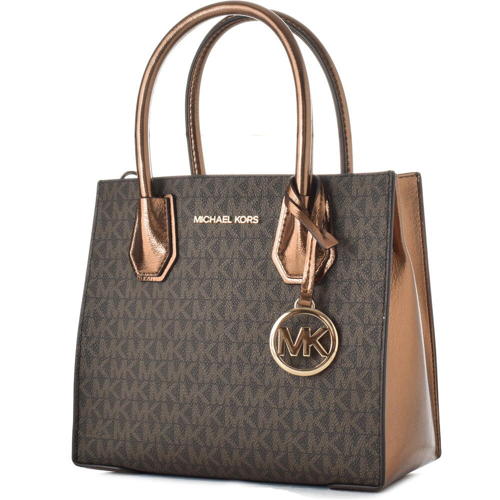 Geanta dama Michael Kors Mercer 35H3GM9M2B-MOCHA, 22 x 21 x 10, Maro ...