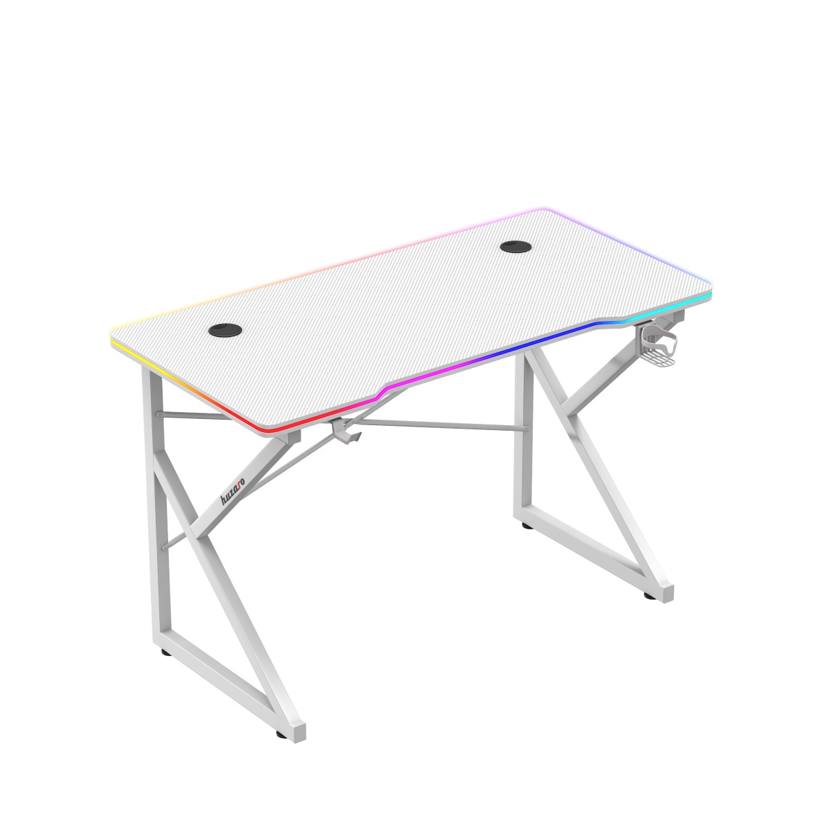 Birou Gaming, Hero 1.7 Led Rgb, 120 X 60 X 75 Cm, Iluminare Led, 2 ...