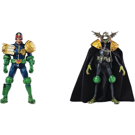 Set 2 Figurine Articulate Judge Dredd, Gaze Into Fist of Dredd, Px, 1/ ...