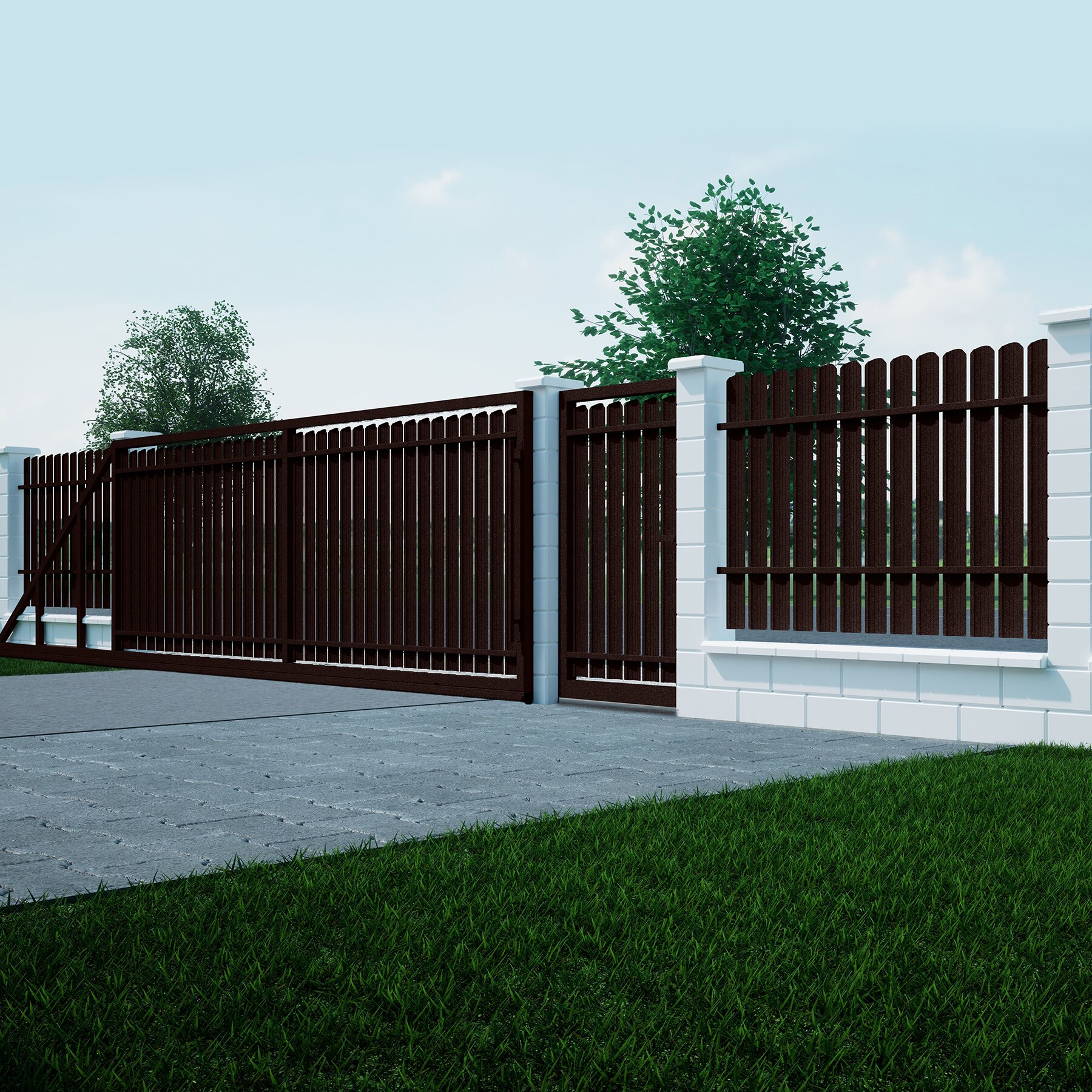 Sipca metalica pentru gard y118-cap rotund, Caretta, Briliant Duo ...