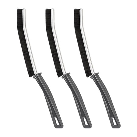 Set 3 perie pentru curatare, BZRSH®, maner ergonomic si cap ingust ...