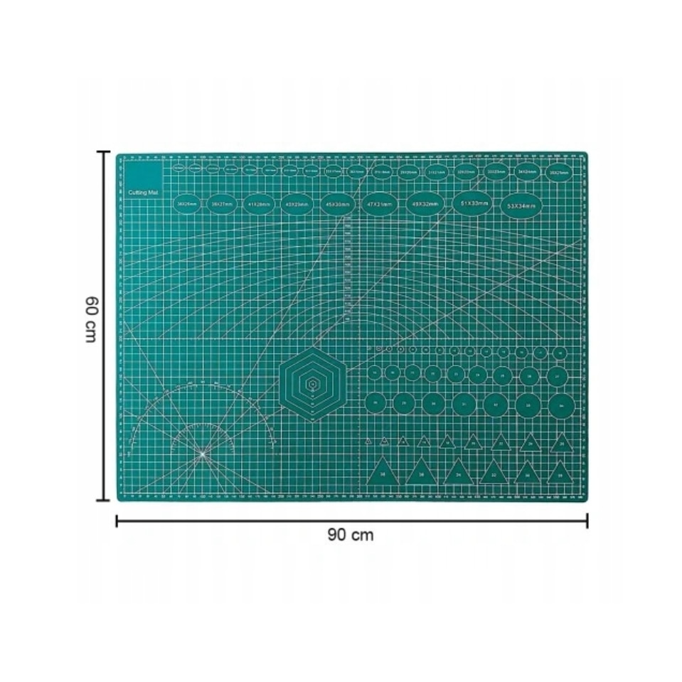 Plansa autovindecabila pentru taiat, Zola®, A1, fata-verso, scara clar ...