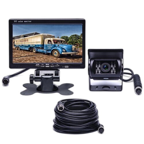 Monitor auto, ecran de 7 inch, 12V-24V, Rezolutie de 800x480, camera de ...