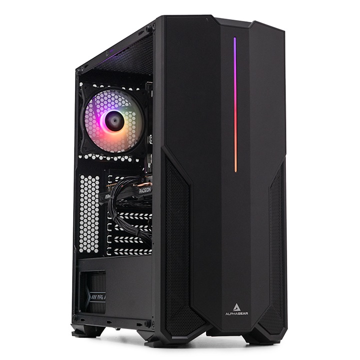 PC Sistem Desktop Gaming ZMEU Epic Max, AMD Ryzen 5 5500 3.6GHz, 8GB ...