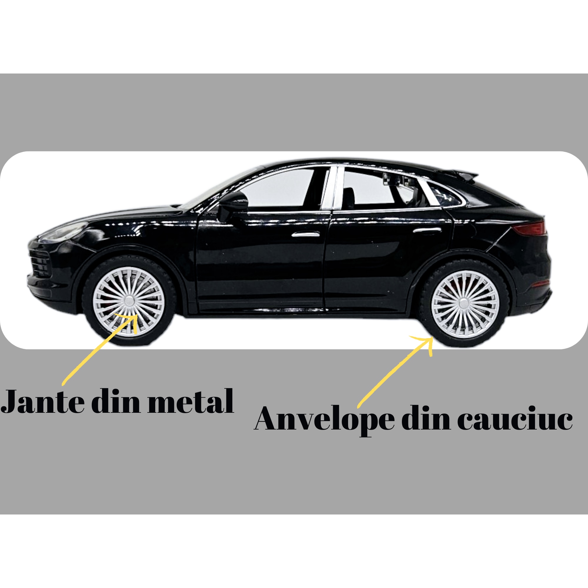 Masina metalica Porsche Cayenne GTS, Sunete realistice, Farurile si ...