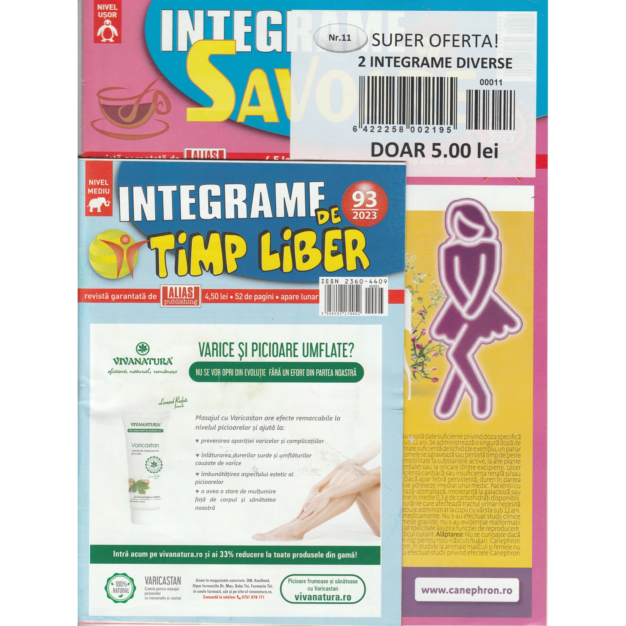 Pachet integrame super oferta (integrama cu savoare si integrame timp liber), Publicatiile ...