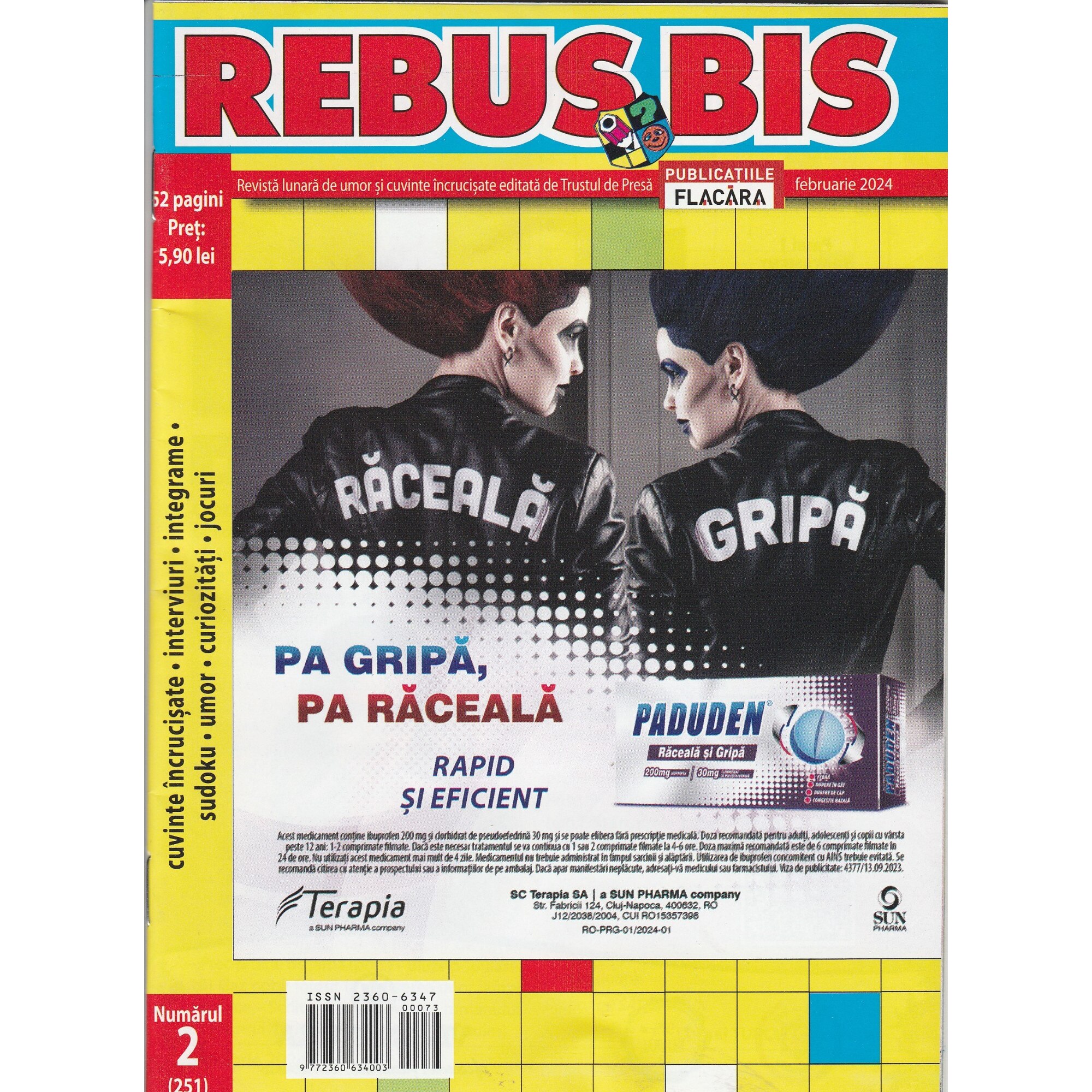 Rebus bis 2/2024 - umor si cuvinte incrucisate, Publicatiile Flacara ...