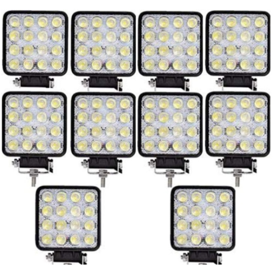 Set 10 x proiectoare led 48w patrate duraluminiu flood rezistente la ...