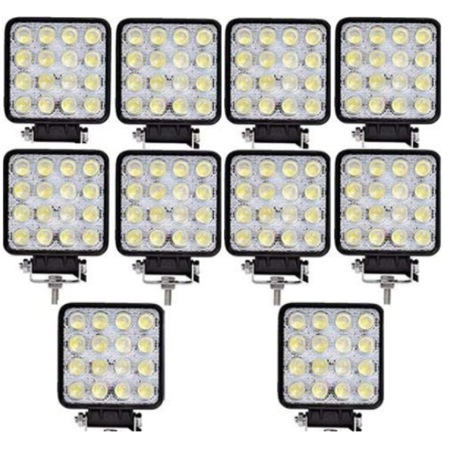 Set 10 x proiectoare led 48w patrate duraluminiu flood rezistente la ...