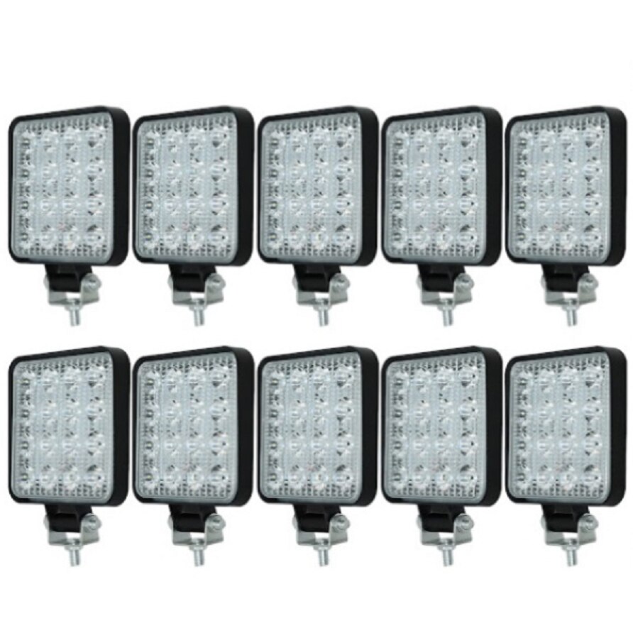 Set 10 x proiectoare led 48w patrate duraluminiu flood rezistente la ...