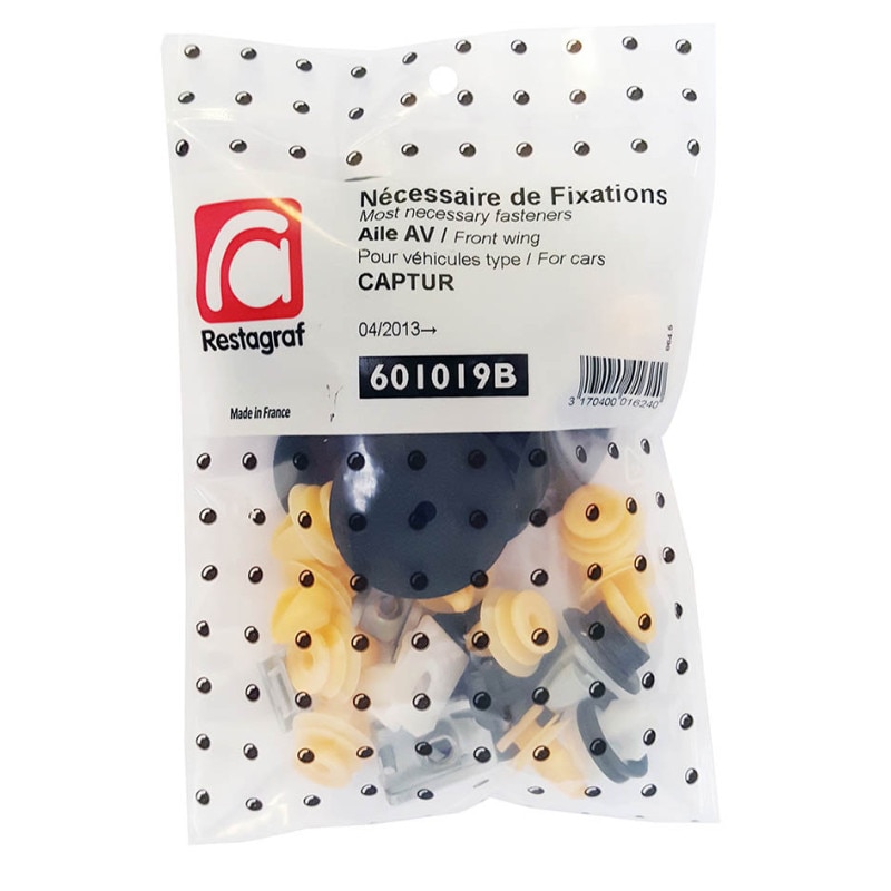 Kit complet clipsuri auto montaj aripa fata Restagraf, plastic, pentru ...
