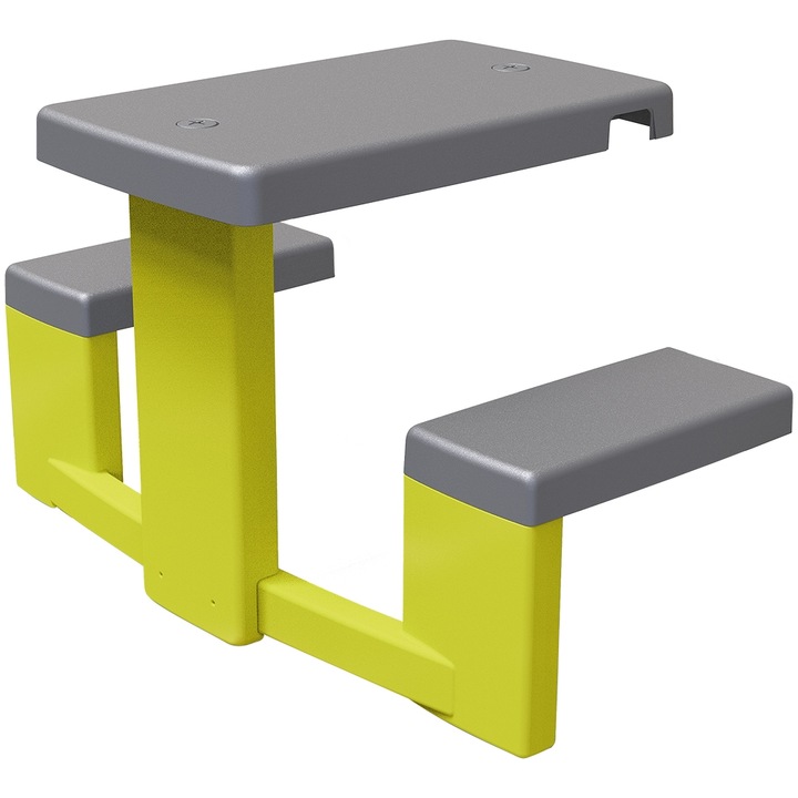 Masa de picnic cu doua banci Smoby pentru casuta - eMAG.ro