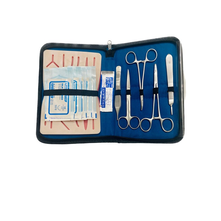 Kit profesional pentru practicarea suturilor chirurgicale cu 5 ...