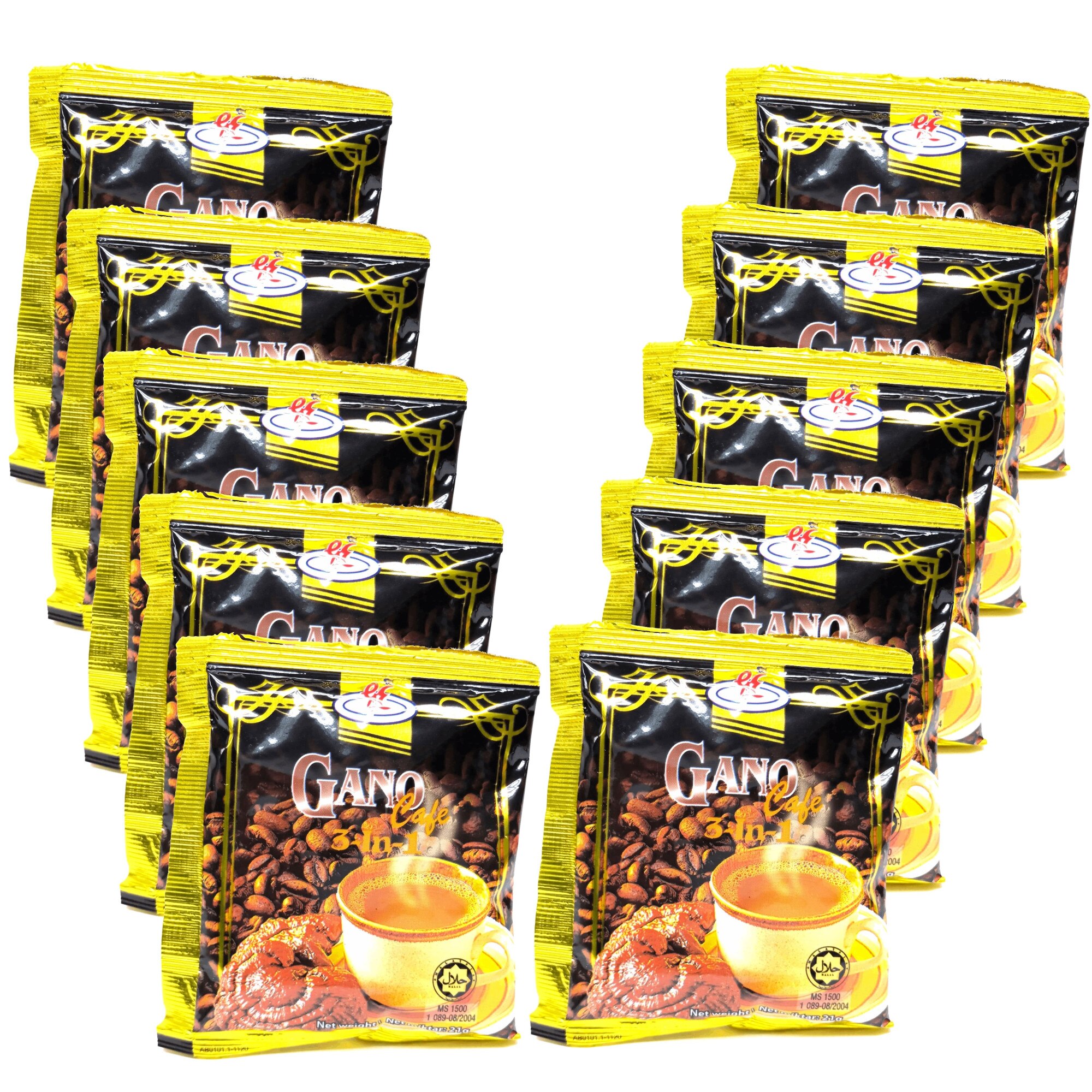 Cafea 3-in-1 GanoCafe cu Cafea neagra, Ganoderma si Frisca vegana ...