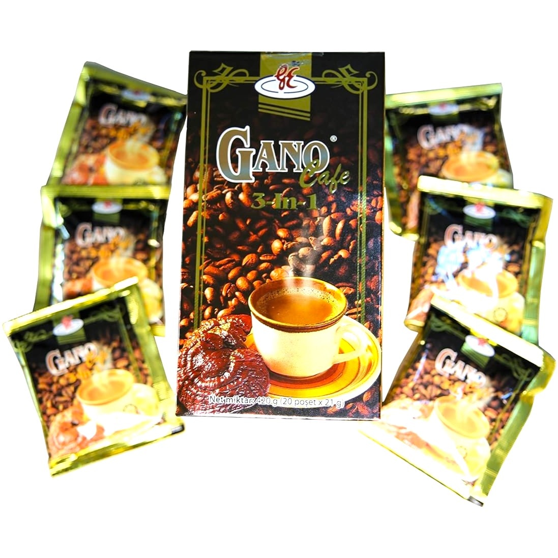 Cafea 3-in-1 GanoCafe cu Cafea neagra, Ganoderma si Frisca vegana ...