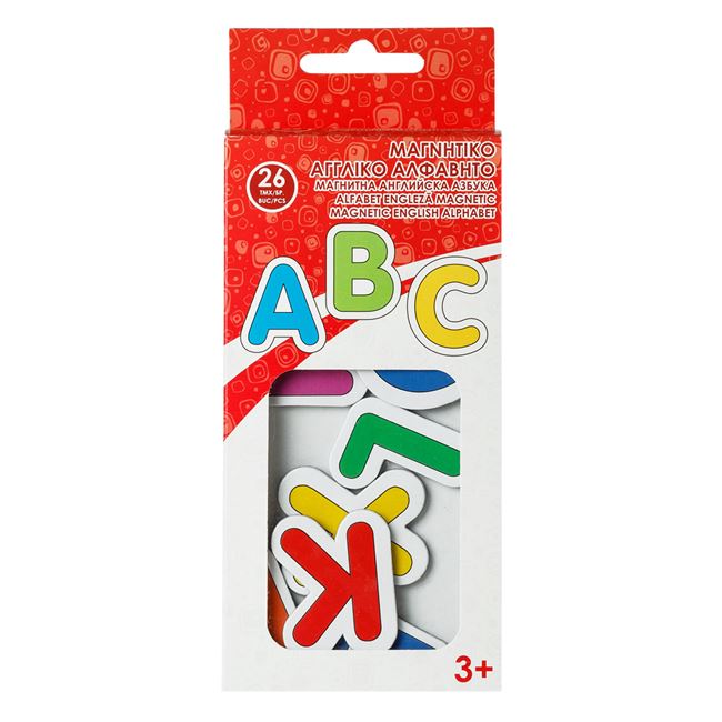 Set magneti de jucarie, Alfabet, Multicolor, 26 piese - eMAG.ro