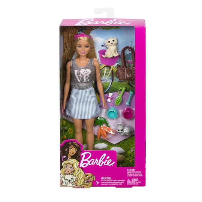 Set Papusa Barbie cu Animale - eMAG.ro