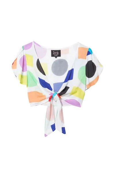 Top cu cravata alba Desigual Miami pentru femei - L - eMAG.ro