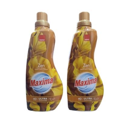 Pachet 2x Balsam de rufe, Sano Maxima Zen, 1 L, 40 spalari - eMAG.ro
