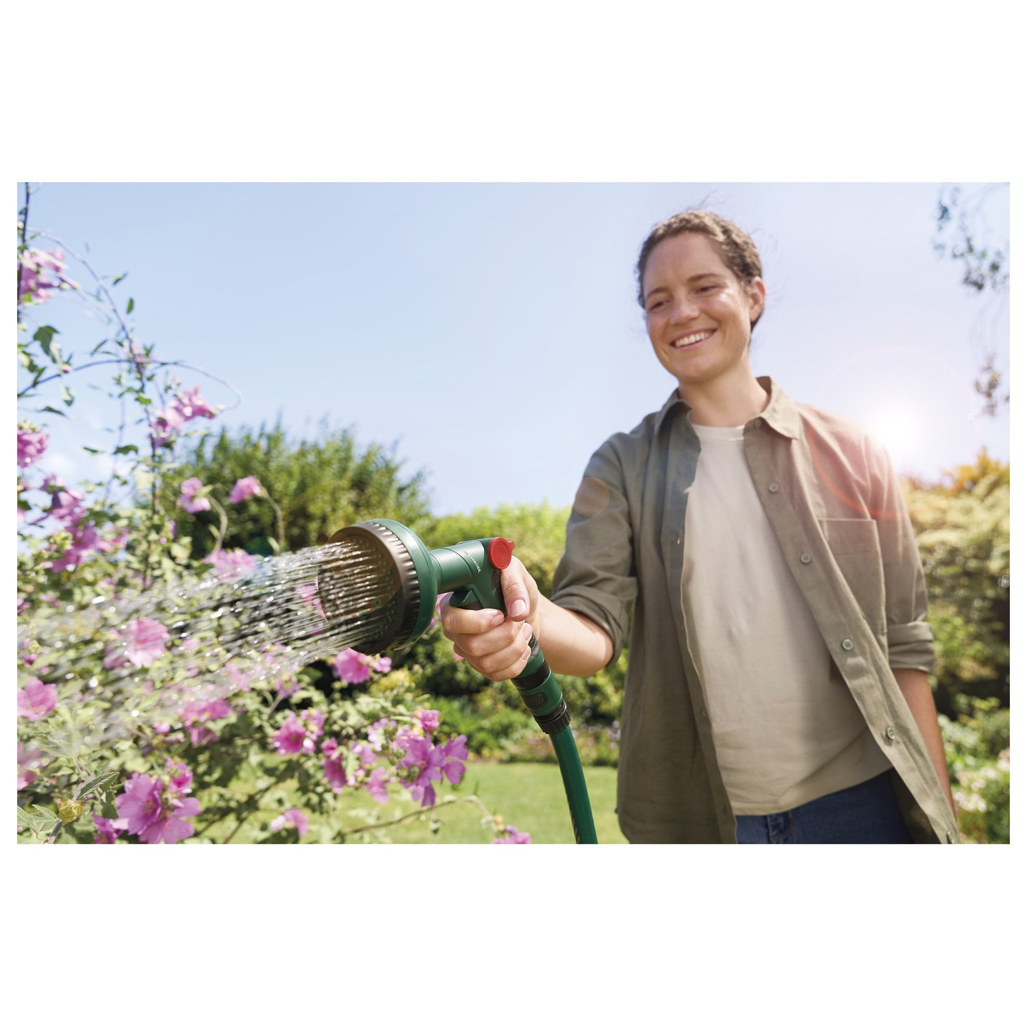 Pistol de pulverizare Parkside, 3 tipuri de jet apa, 23x14x6.3cm, 235gr ...