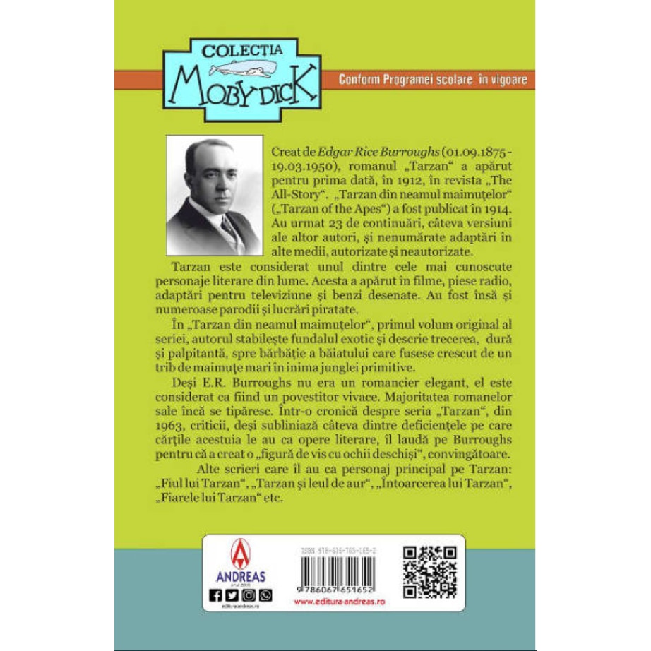 Tarzan din neamul maimutelor - E.R. Burroughs, editia 2024 - eMAG.ro