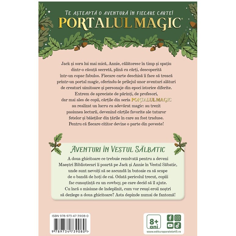 Aventuri in vestul salbatic. Portalul magic nr. 10, Mary Pope Osborne ...