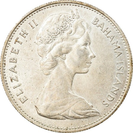 Moneda istorica din Argint 1 dolar Elisabeta II Bahamas - eMAG.ro