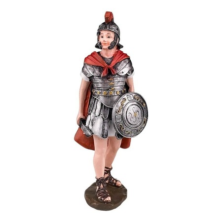 Statueta decorativa, Soldat roman cu scut, sabie si coif, 21 cm, 1848H ...