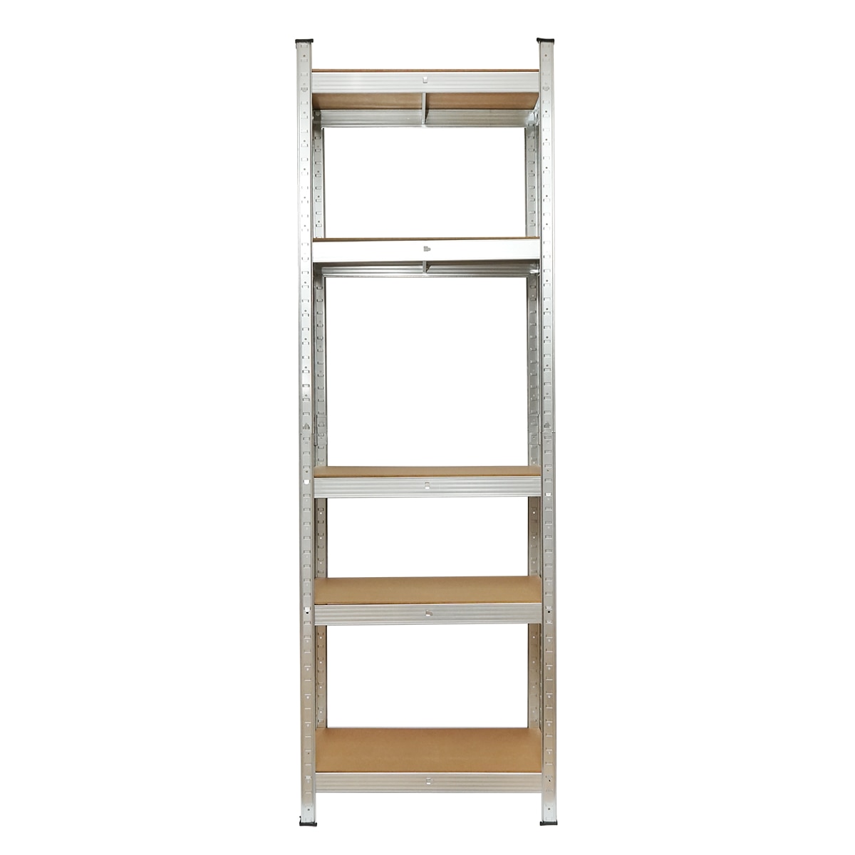 Метален рафт с 5 МДФ рафта 170х80х30см 100кг/рафт Монтаж без винтове ...