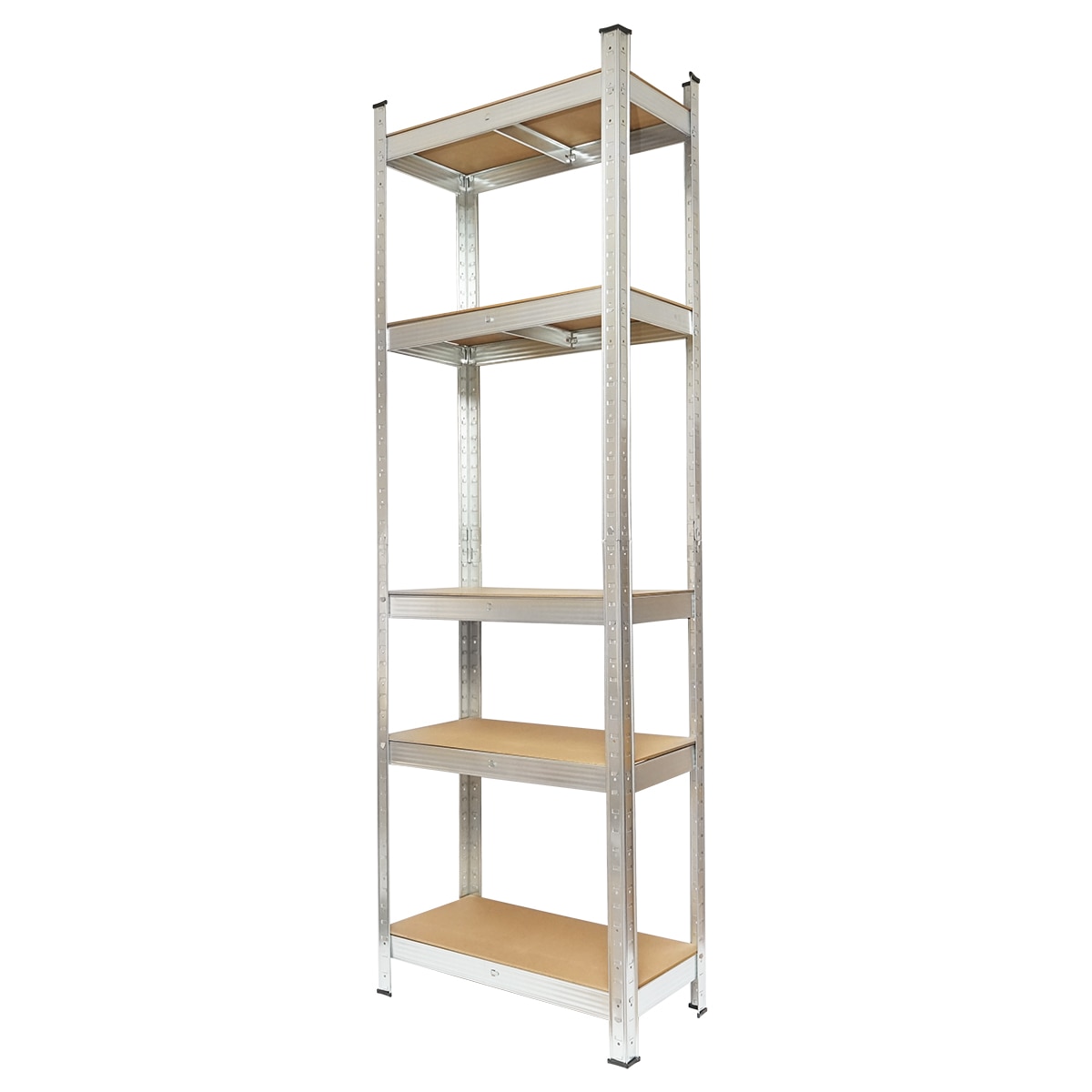 Raft metalic cu 5 polite MDF, 180x90x40cm, 175kg/polita, montaj fara ...