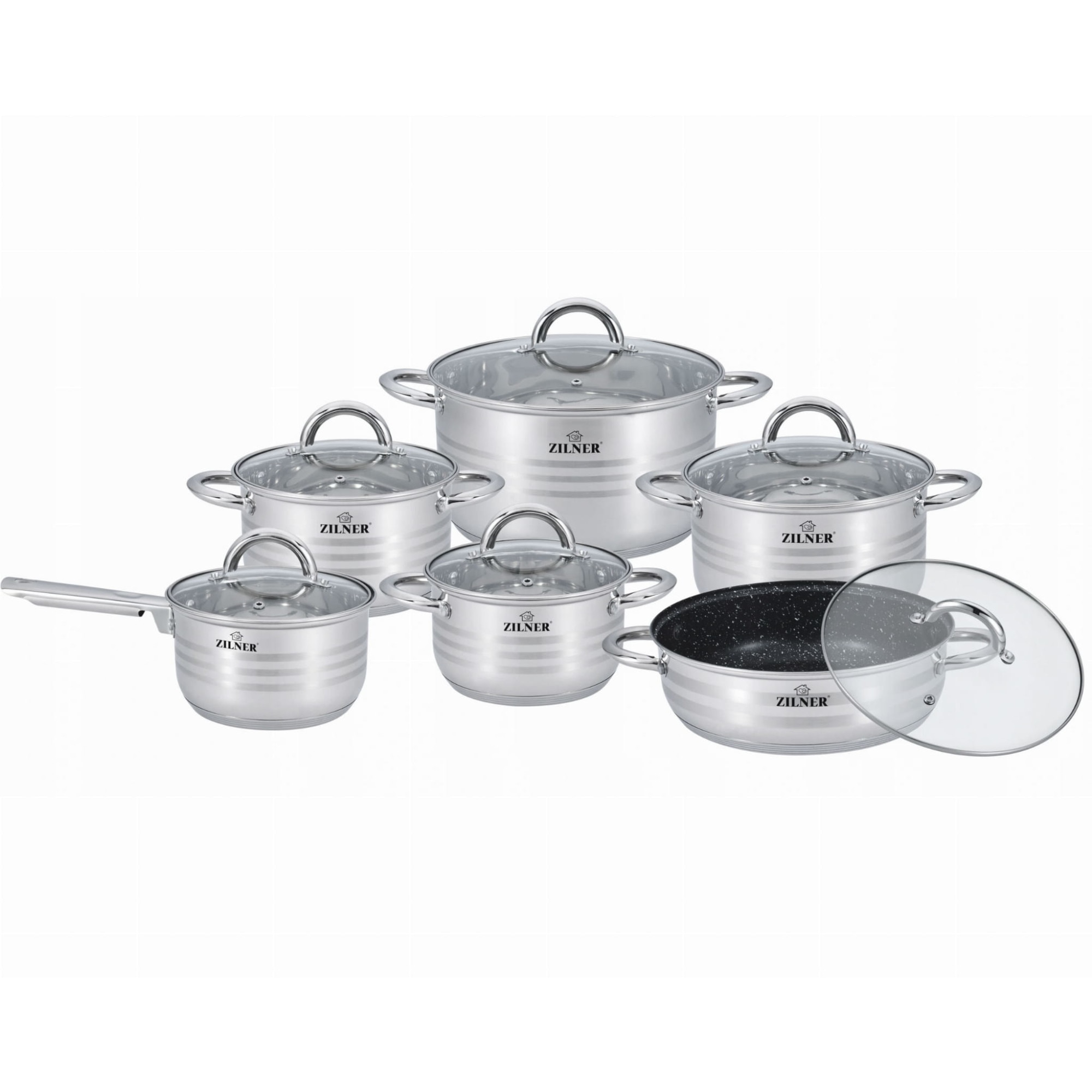 Set de oale din otel Zilner, 12 bucati, Zl-8102 - eMAG.ro