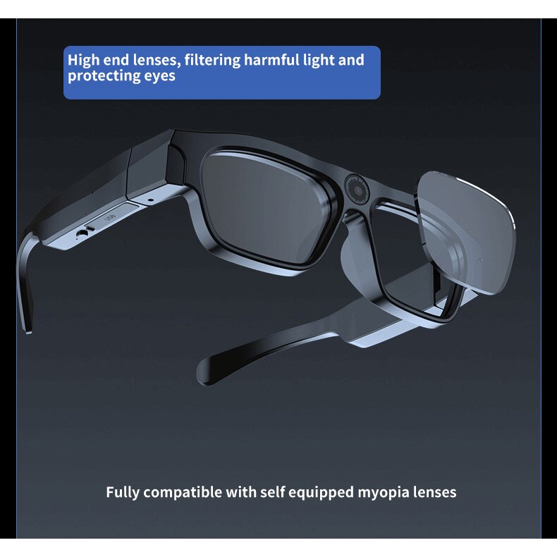 Ochelari cu camera, Koopsio, Fotografiere 4K UltraHD, Inregistrare 2K ...