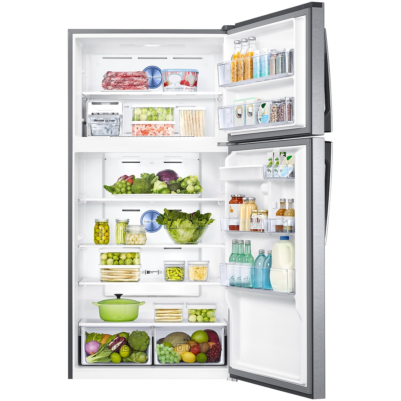 Frigider cu doua usi Samsung RT58K710RSL/EO, 585 l, No Frost, Smart ...