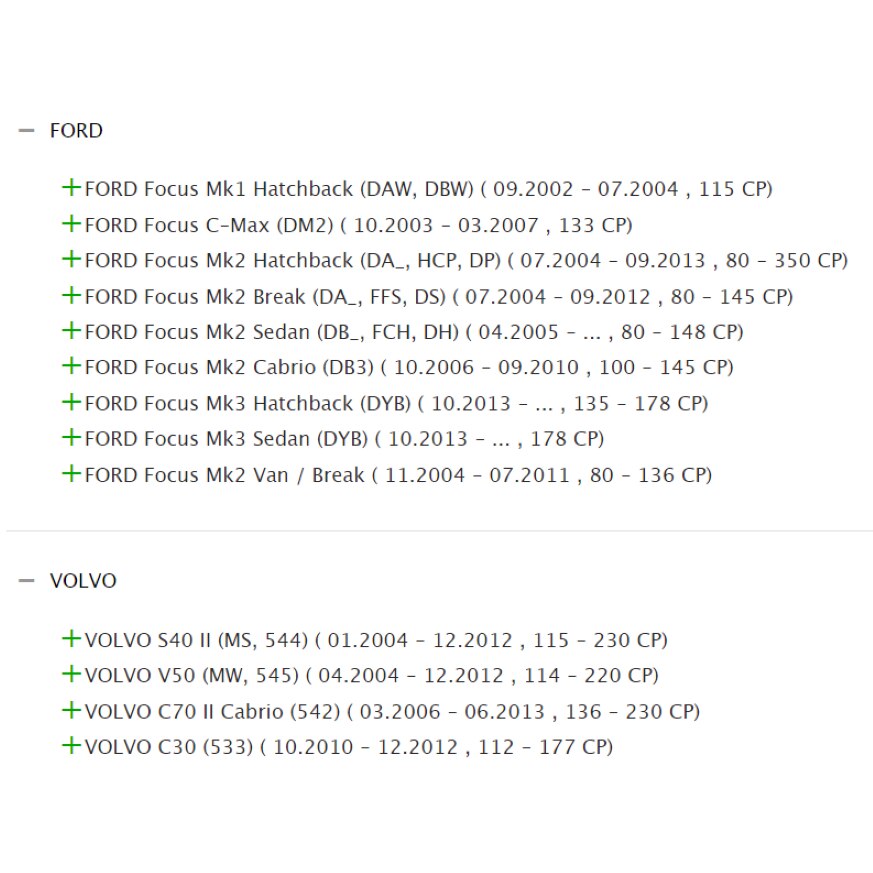 Filtru aer habitaclu, polen, ford focus 2, volvo s40, v50, c70, c30, CU ...