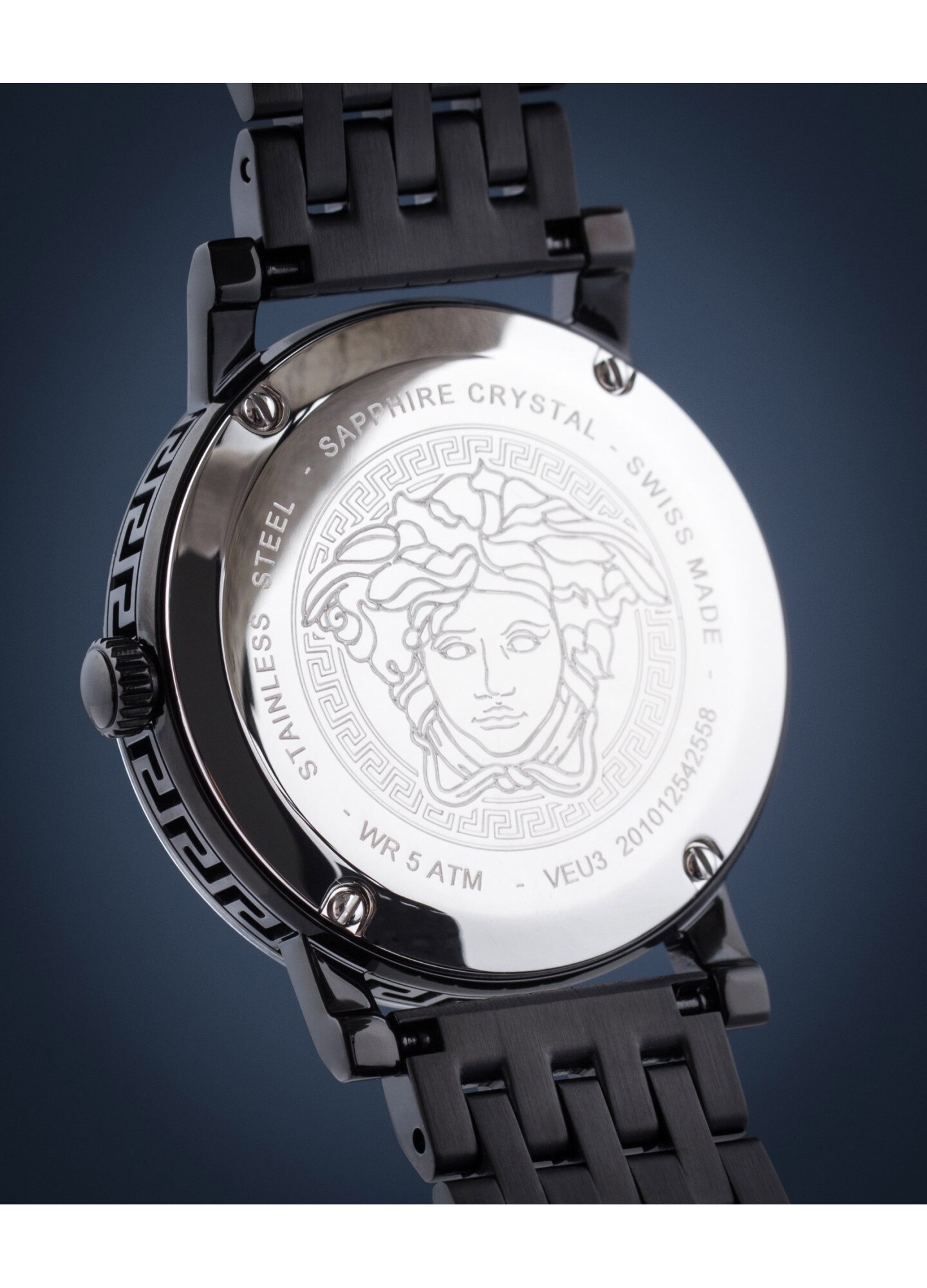 Ceas dama, Versace, Inox, Negru/Auriu - eMAG.ro